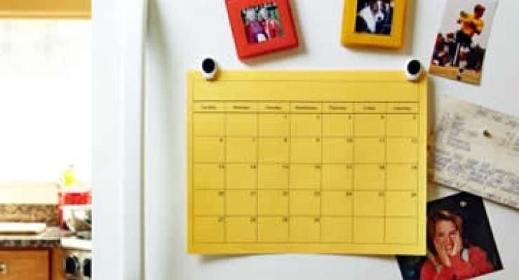 Elabora un calendario familiar con tus hijos - Nuestros Hijos Dominicana
